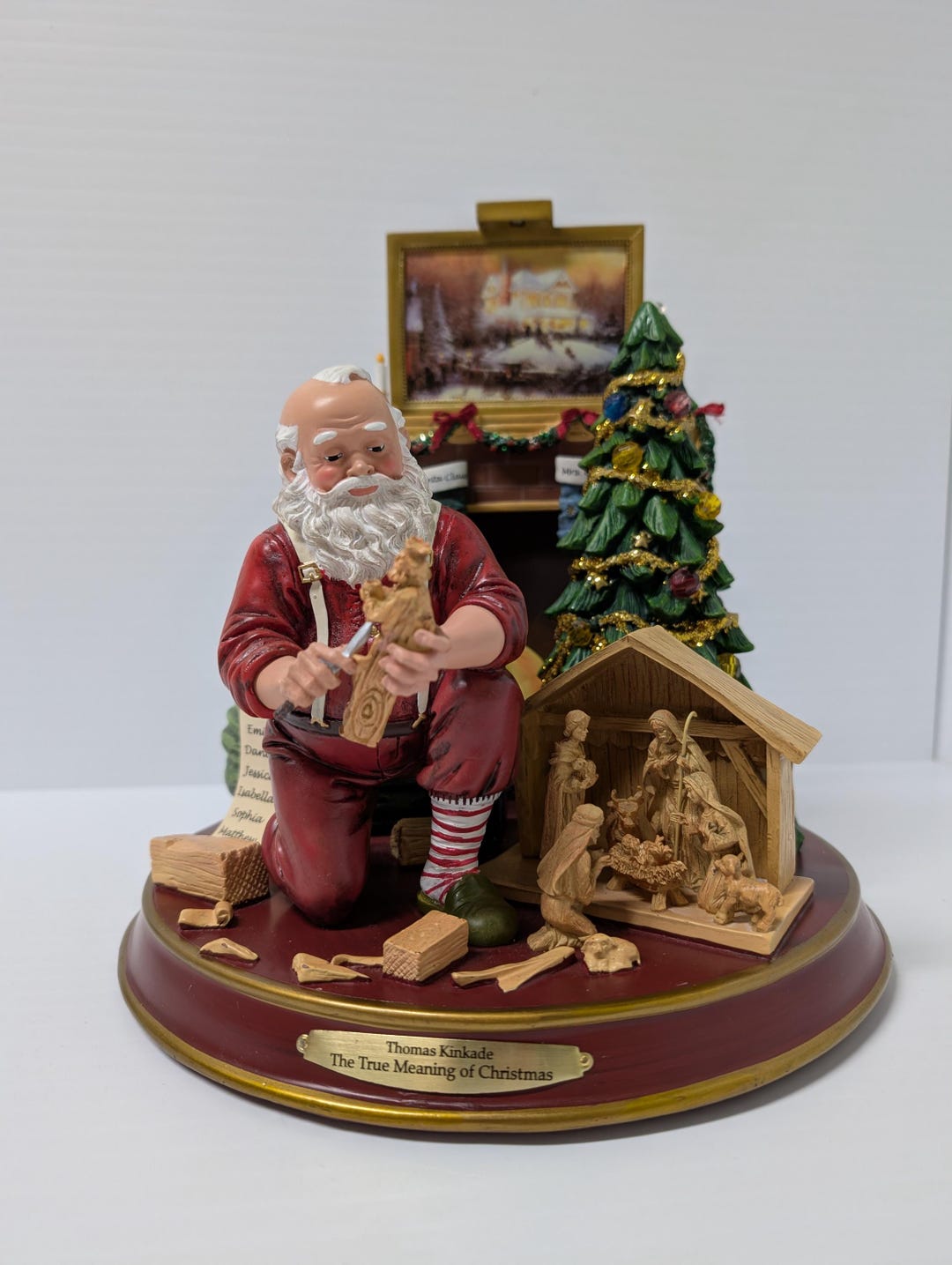 2010 Bradford Exchange Thomas Kinkade's "true Meaning of Christmas ...