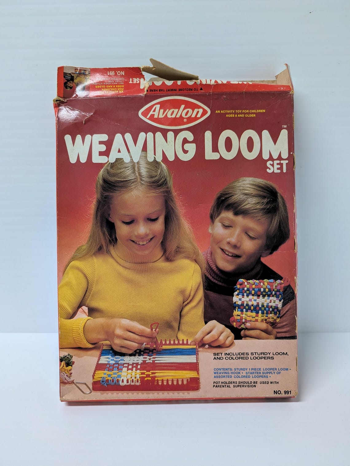 Vintage 70's Avalon Kids Plastic Weaving Loom Set Potholders - Etsy