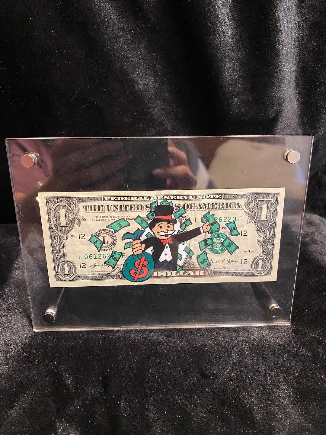 Monopoly Man Dollar Bill Art - Etsy