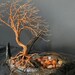 Beautiful Wood Amber & Wire Tree Sculpture - Etsy