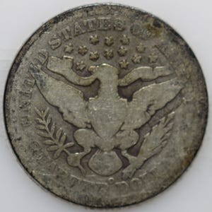 1905-O Barber Quarter 90% Silver Over 100 Years Old as Shown [SN01] - Etsy