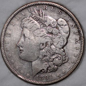1891-O Morgan Silver Dollar 90% Silver a Nice Piece of History as Shown ...