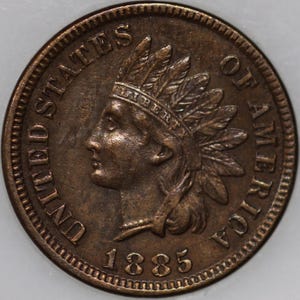 1885-P Indian Cent Popular Collector Coin Over 100 Years Old as Shown ...