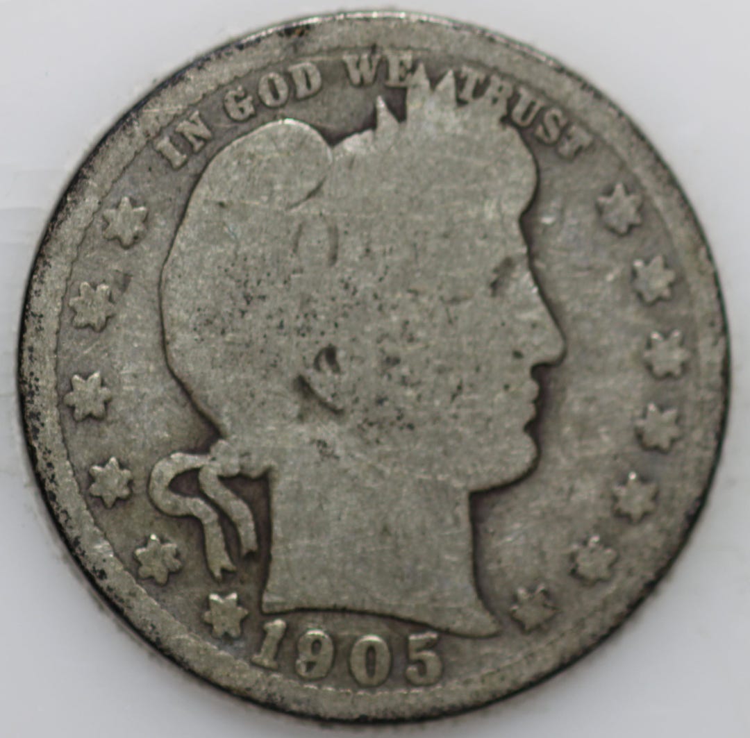 1905-O Barber Quarter 90% Silver Over 100 Years Old as Shown [SN01] - Etsy