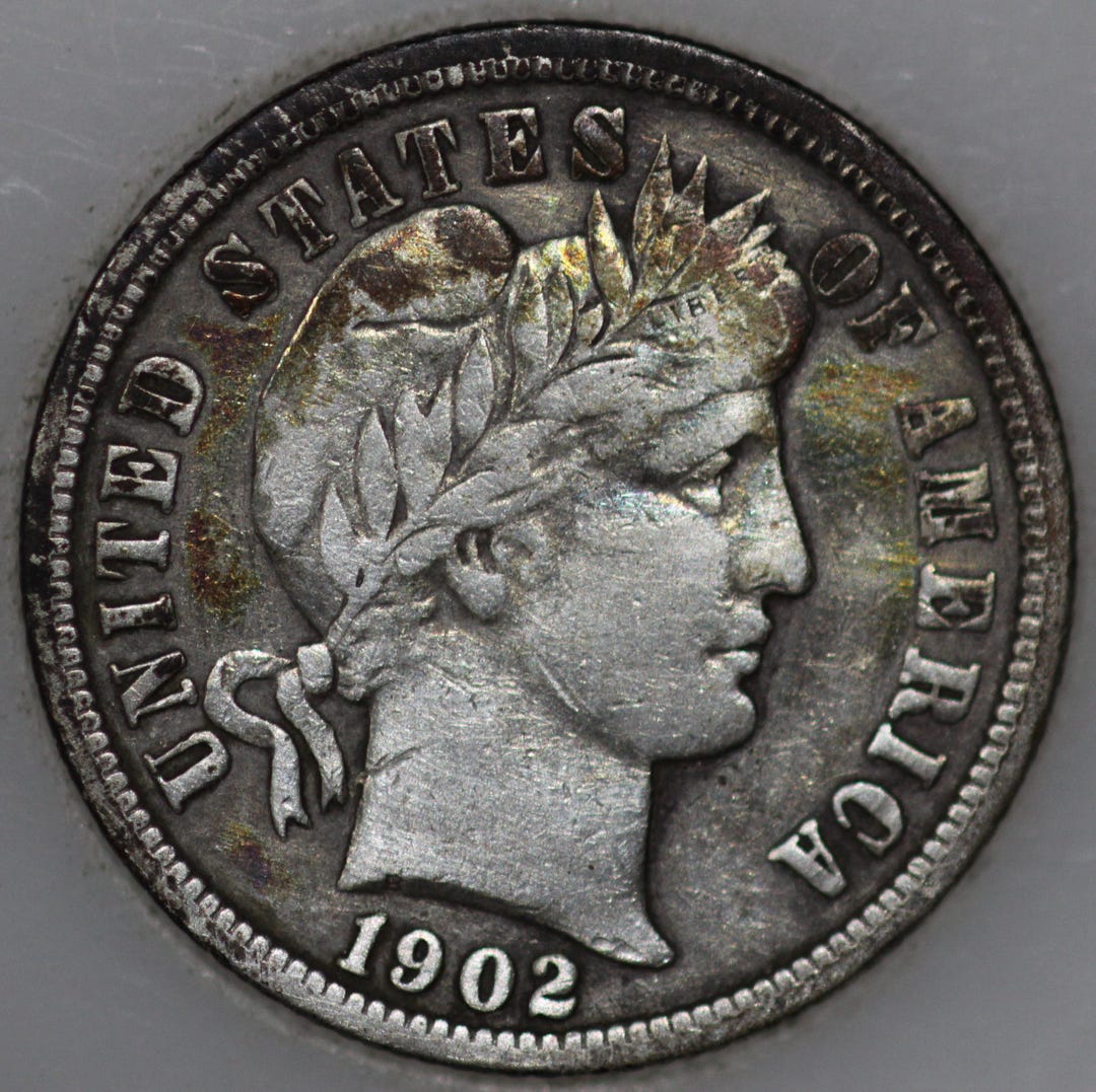 1902-O Barber Dime 90% Silver, 100+ Years Old as Shown [SN01] - Etsy