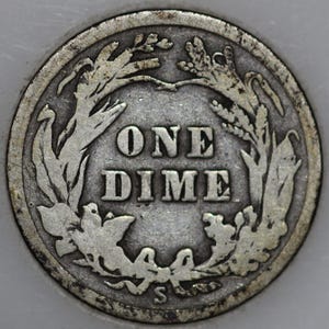 1915-S Barber Dime 90% Silver, 100+ Years Old as Shown [SN02] - Etsy