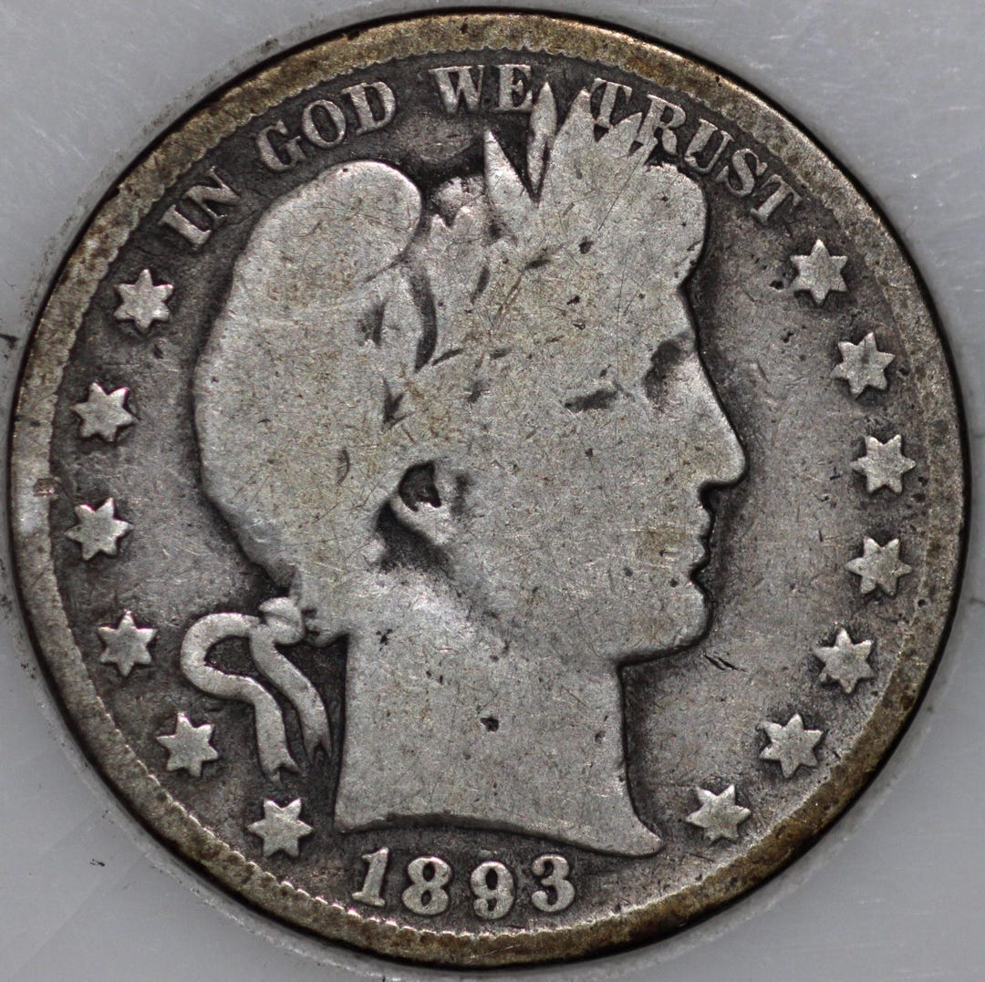 1893-O Barber Half Dollar 90% Silver, 100 Years Old as Shown SN01 - Etsy