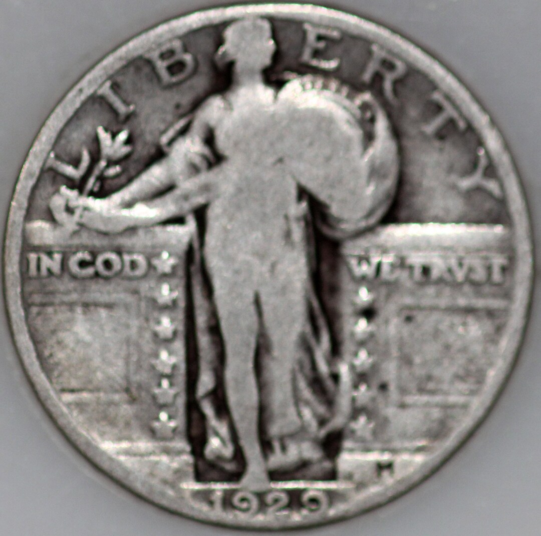 1929-P Standing Liberty Quarter 90% Silver, Classic Coin as Shown [SN02 ...
