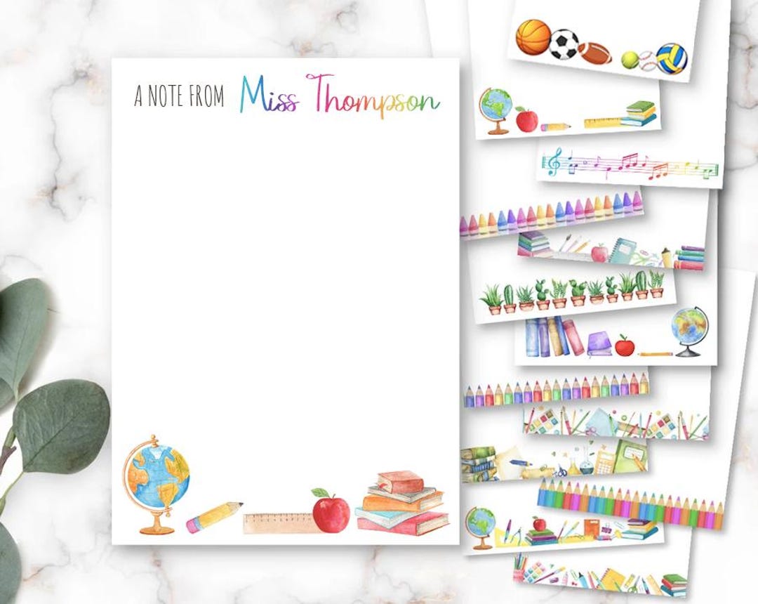 Personalized Notepad, Custom Memo Pad, Handmade Stationery, Writing Pad ...