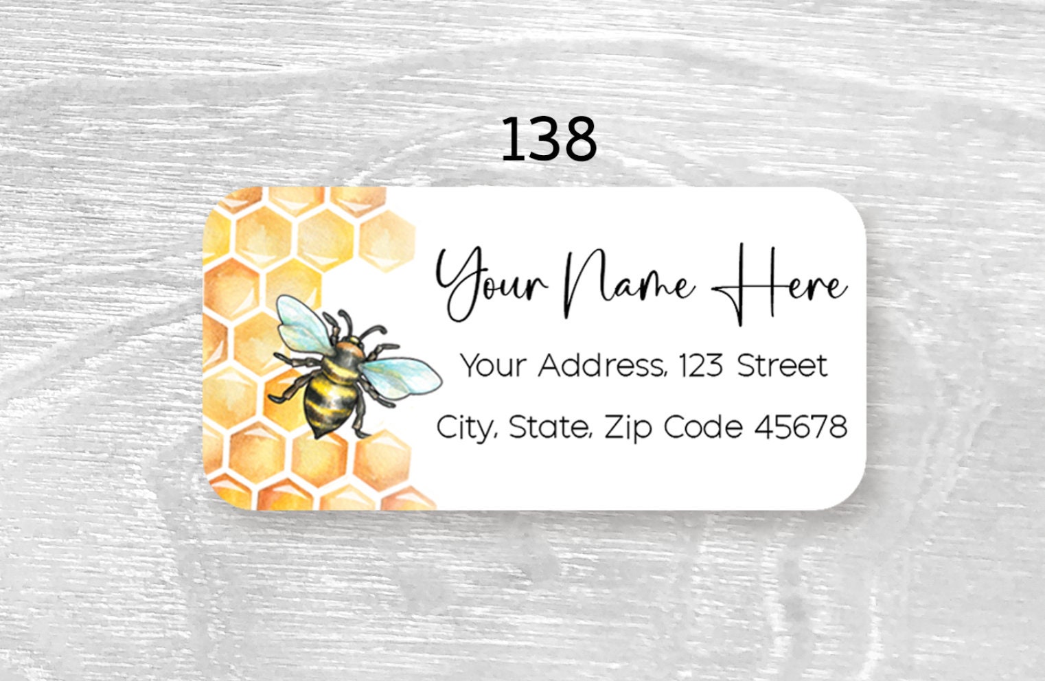 Set of 48 Personalized Bird Bee Butterfly Hummingbird Nature Spring ...