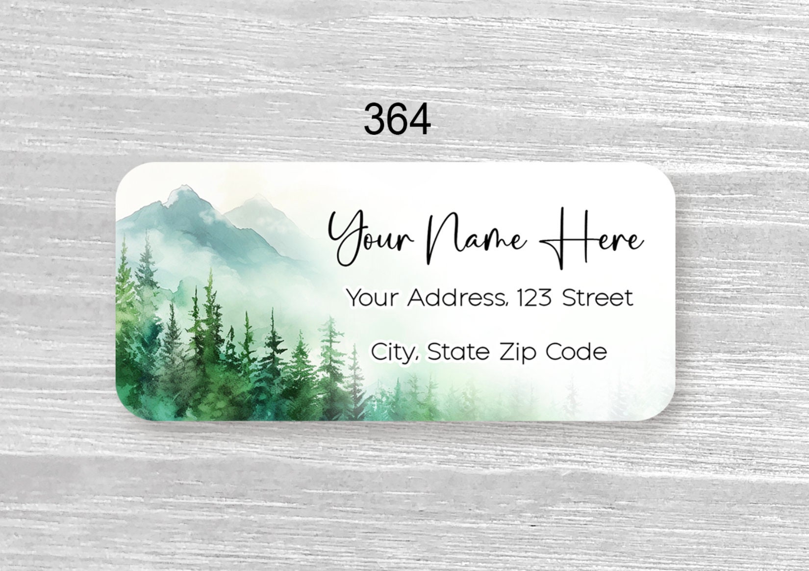 Personalized Trees Mountain Woodland Landscape Spring Summer Return ...
