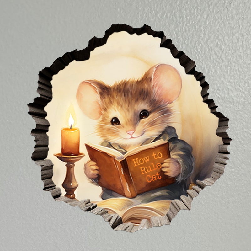 Mouse Hole Sticker - Etsy