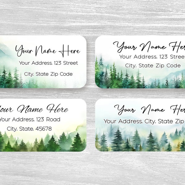 Mountain Address Labels Stickers - Etsy