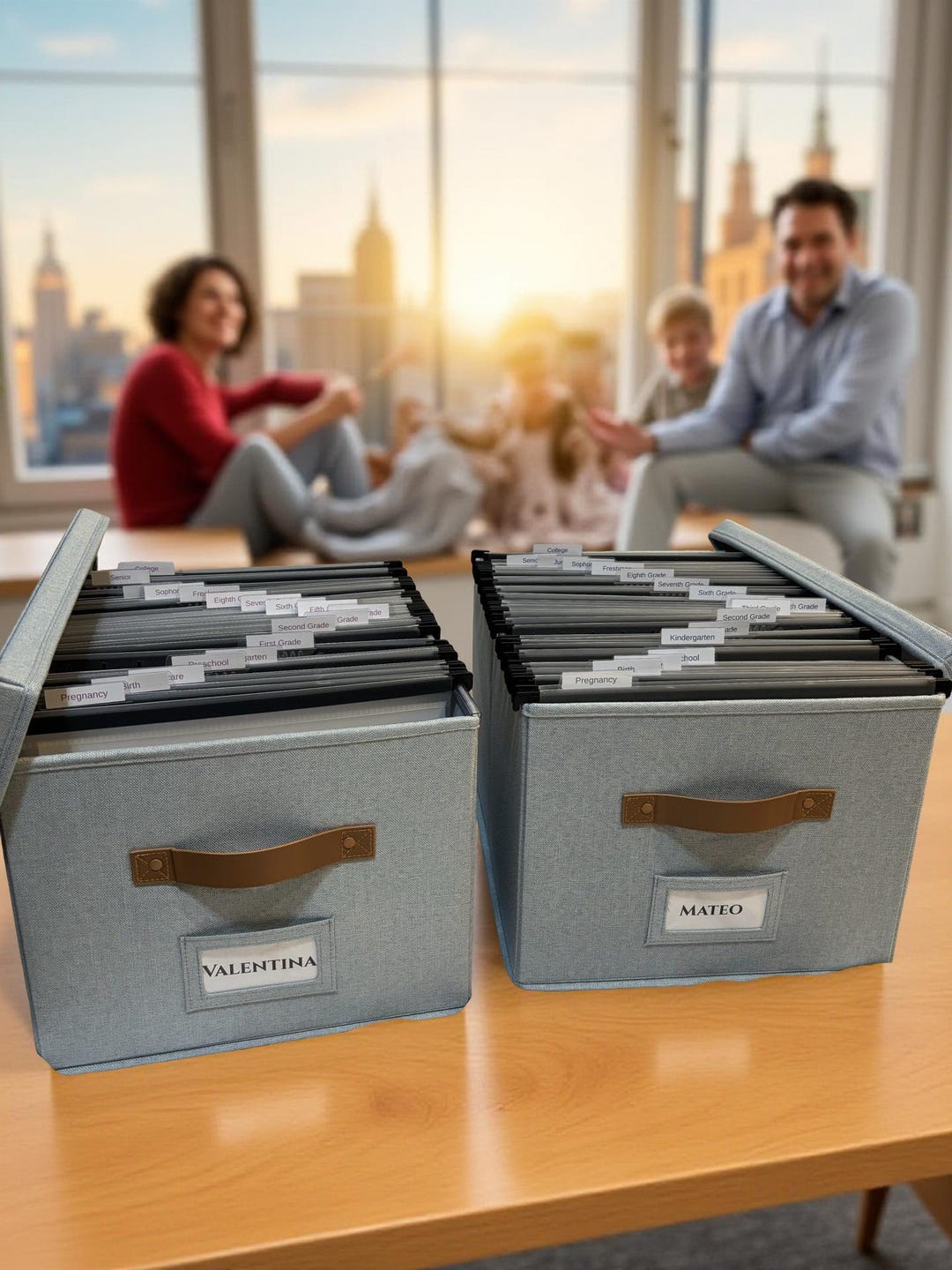 Fully Asembeled Kids File / Memory Tote Box Kit / Milestone School ...