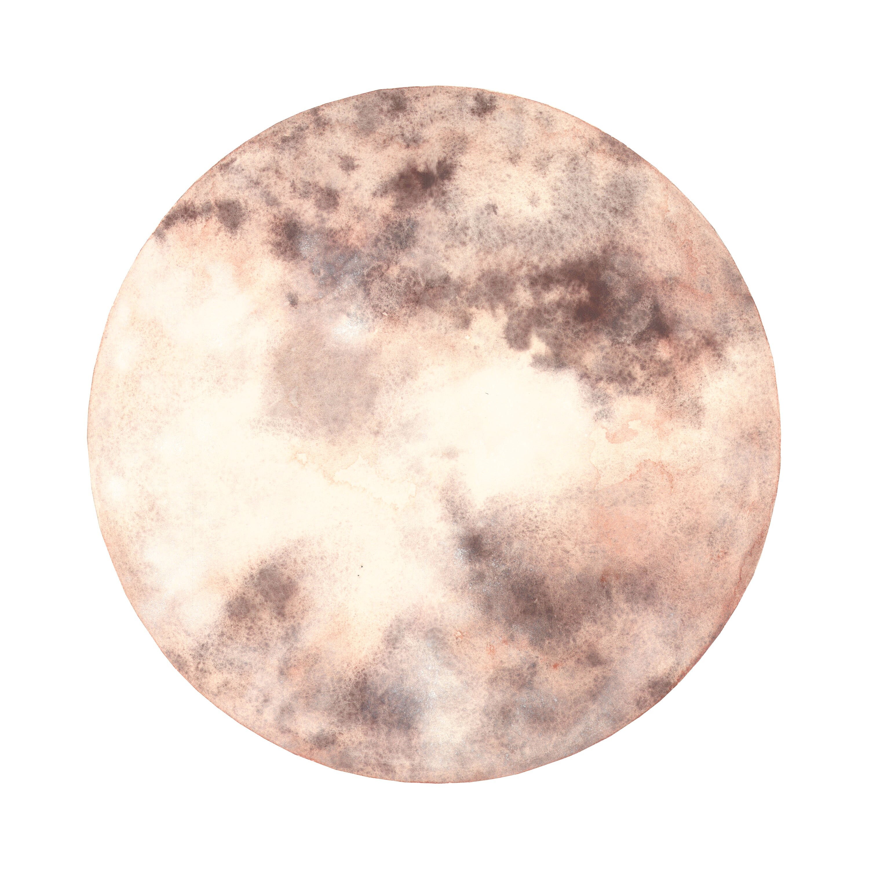Ethereal Moon Art Print | Watercolor Painting Created With Handmade ...