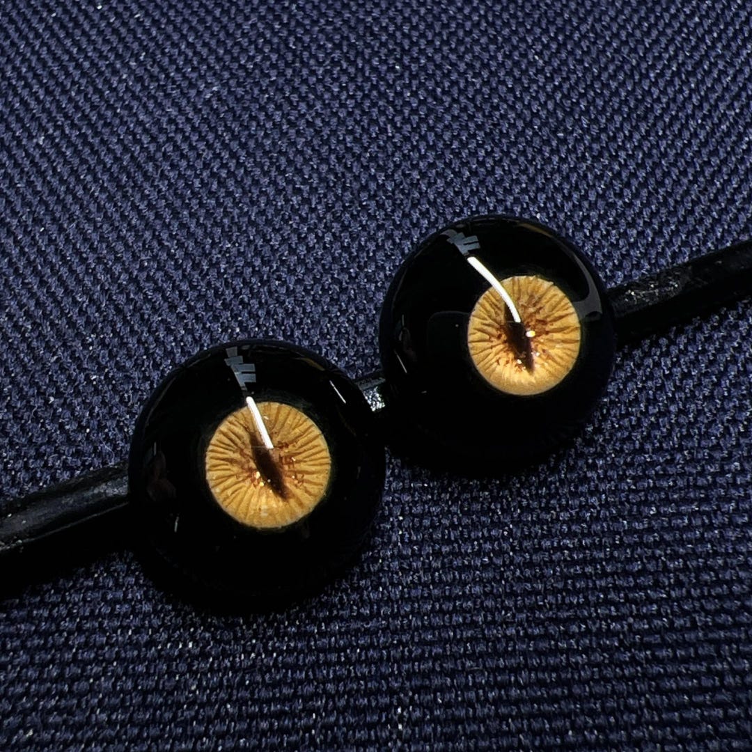 For 1/3 1/4 1/6 BJD Golden Beast Eyes, Black Base Doll Eyes Bjd Doll ...