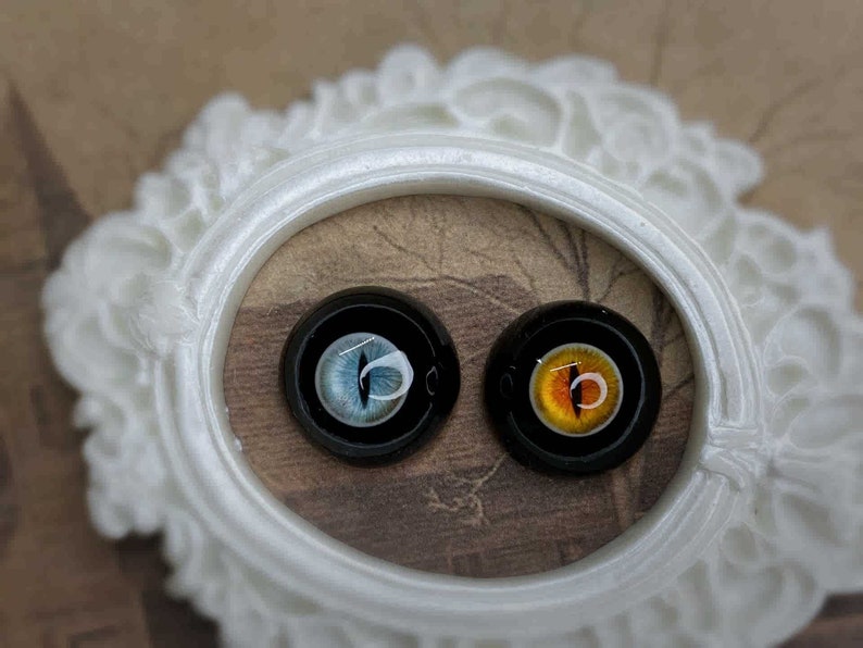 Handmade BJD Doll Eyes: Black Sclera Cat Pupil Horror Eyes - Etsy