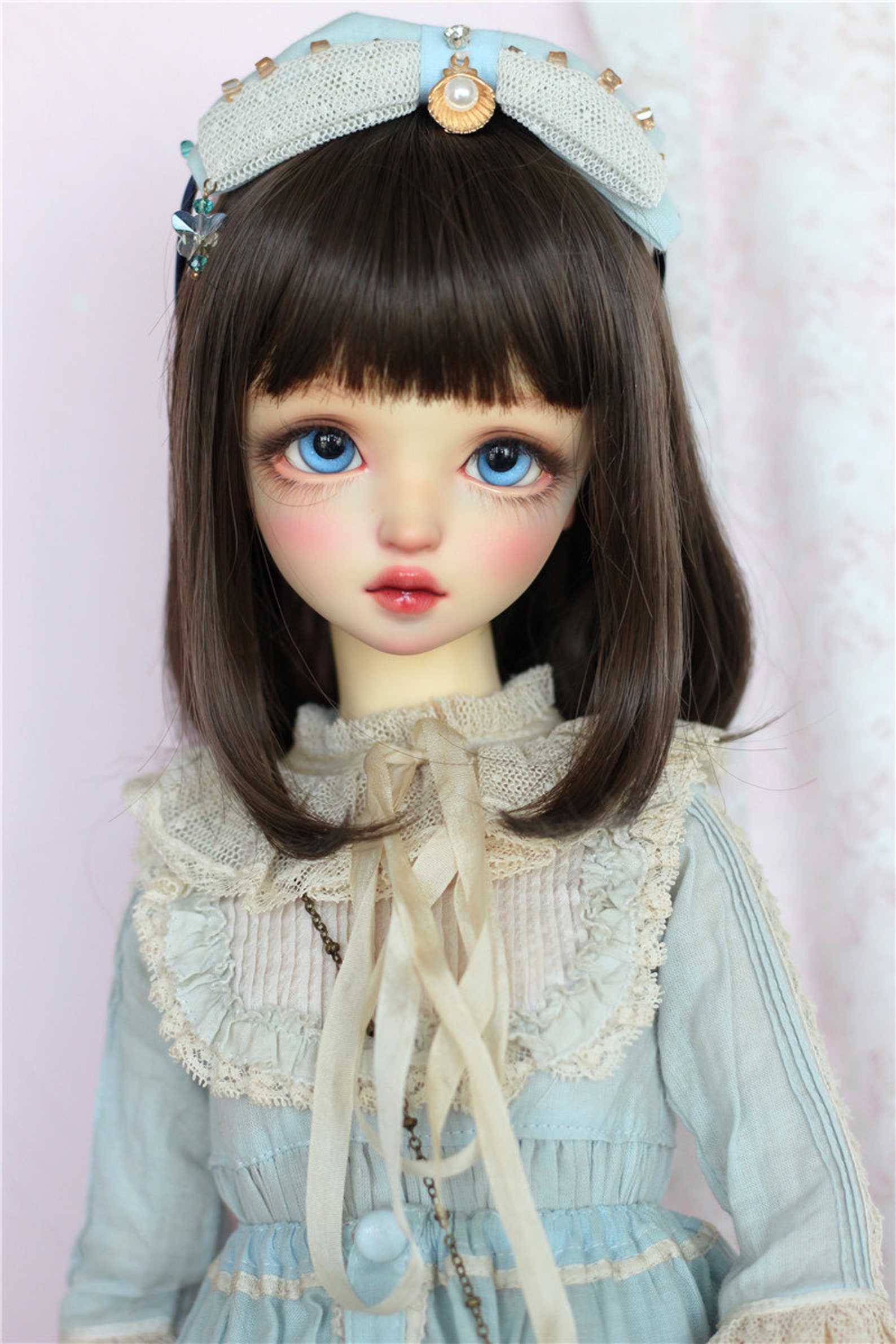 BJD Doll Wig: Brown Braided Short Hair (1/3, 1/4, 1/6) - Etsy
