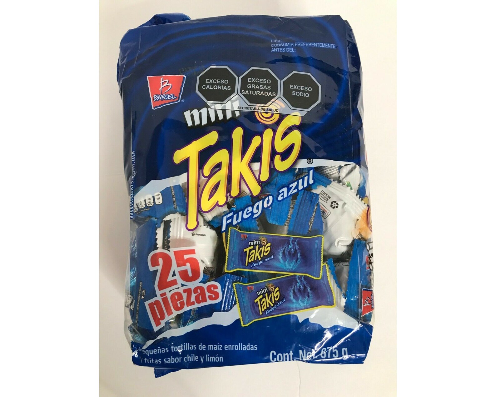 1x Bag of Mini Takis Fuego Azul of 25 Individual Packs Flaming | Etsy