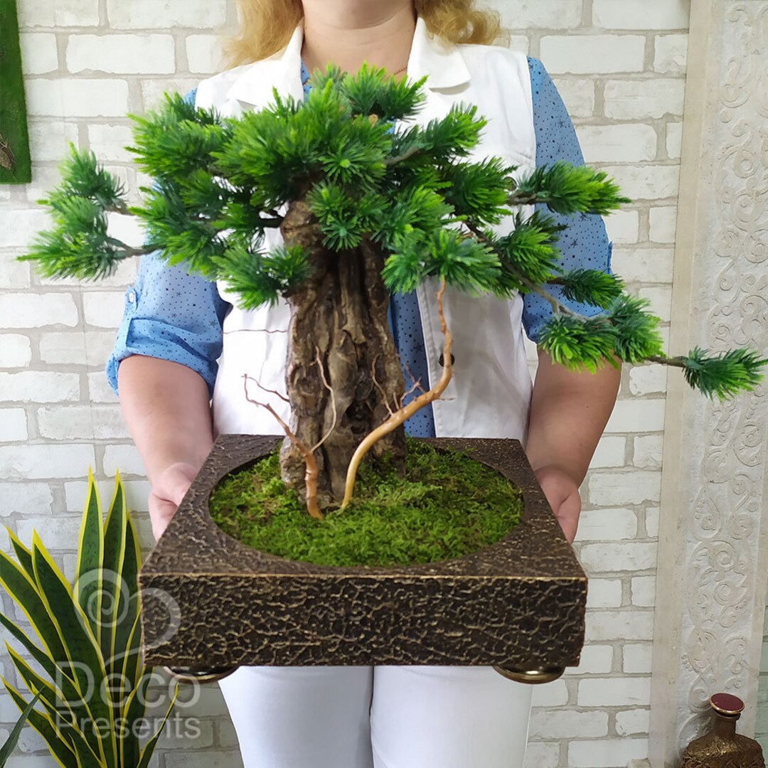 Decorative Artificial Bonsai 3. Handmade Bonsai, Office Tree, Desktop ...