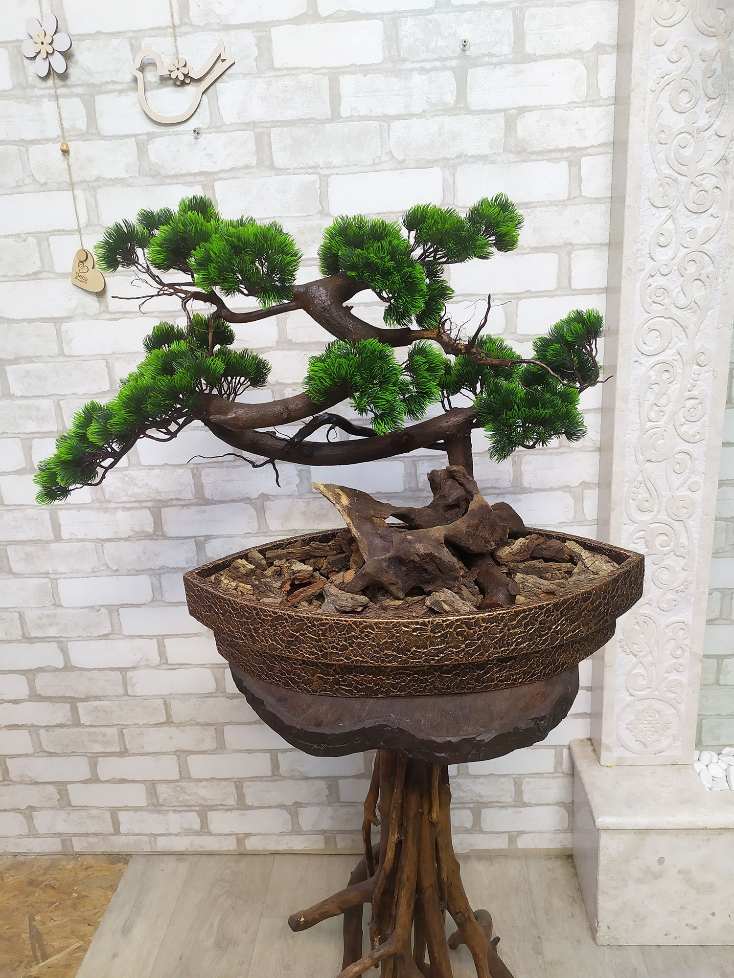 Decorative Bonsai Tree No. 129. Table Bonsai Tree Pine. Zigzag - Etsy