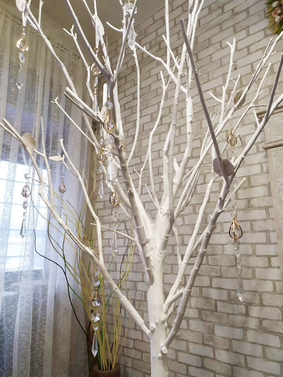 Wedding Tree 170 Cm Decorative From White Branches, Elegant Table Decor ...