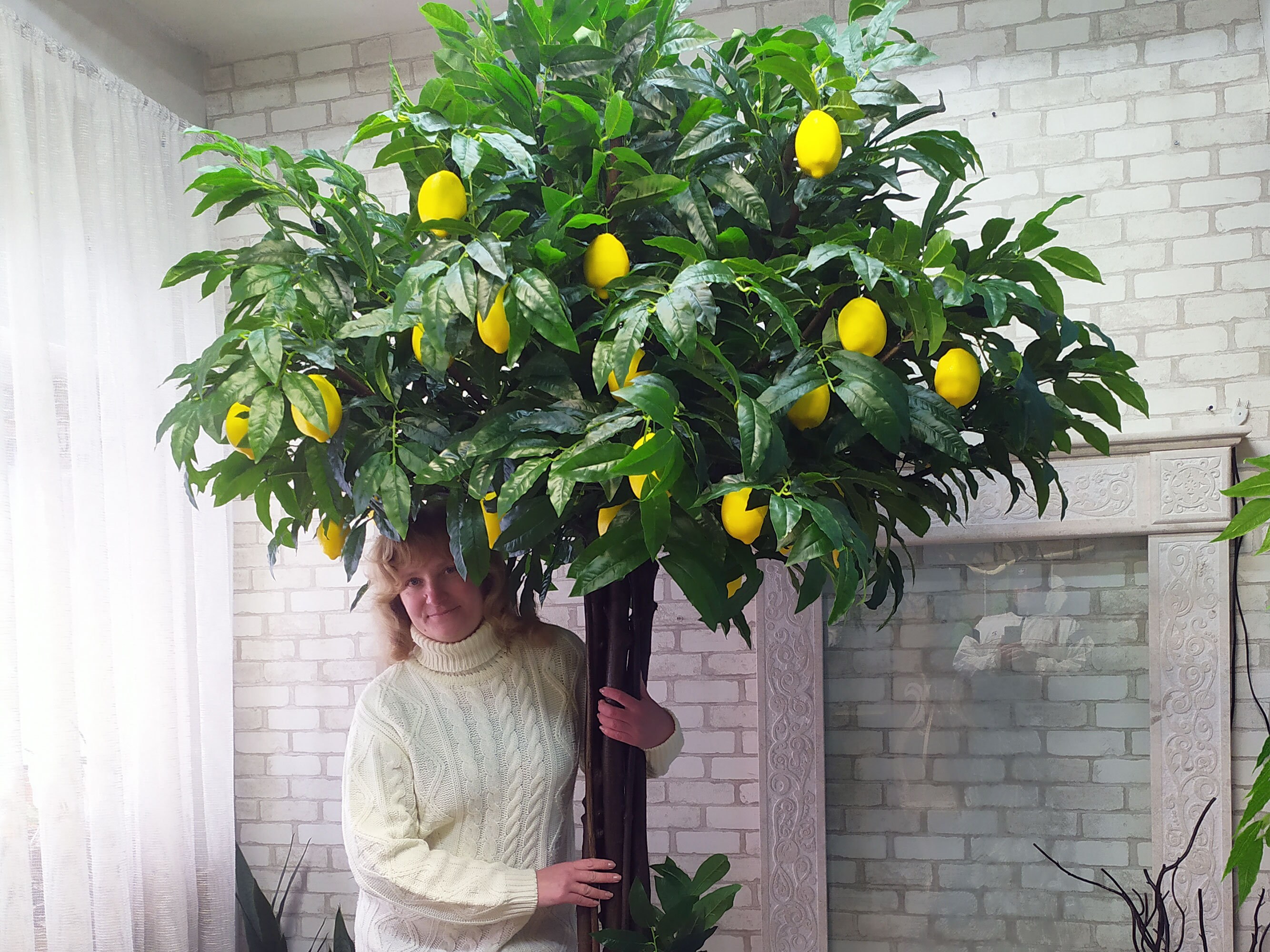 Artificial Big Tree With Lemons. Fruit Tree for Restaurant - Etsy