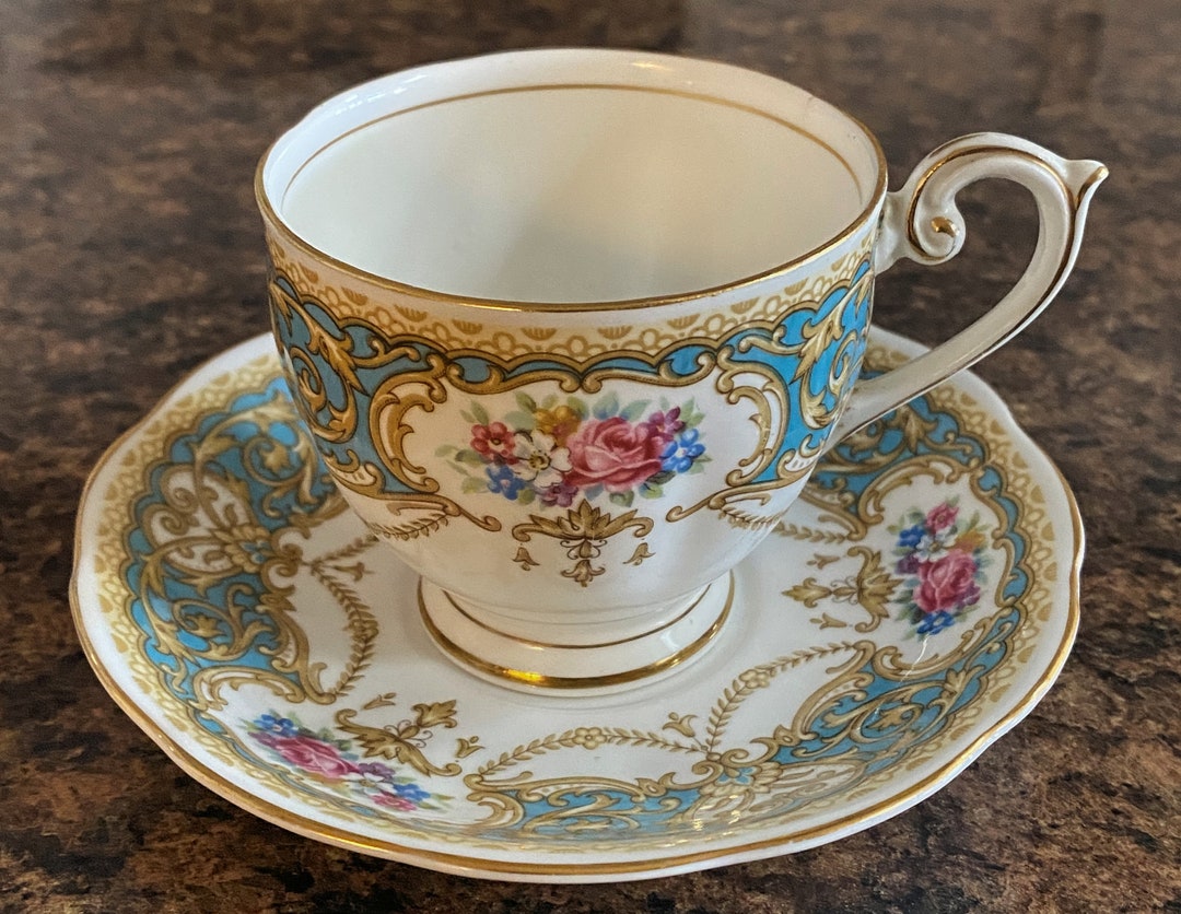 Queen Anne 1950s REGENCY Pattern, Elegant Tea Cup & Saucer Fine Bone ...