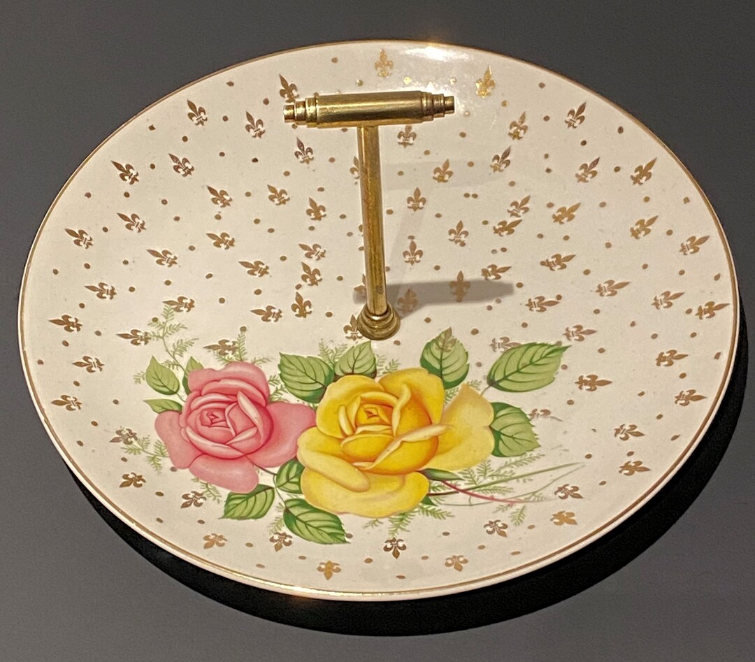 1930s CAKE / PASTRY / SANDWICH Stand Weatherby Hanley England Royal ...