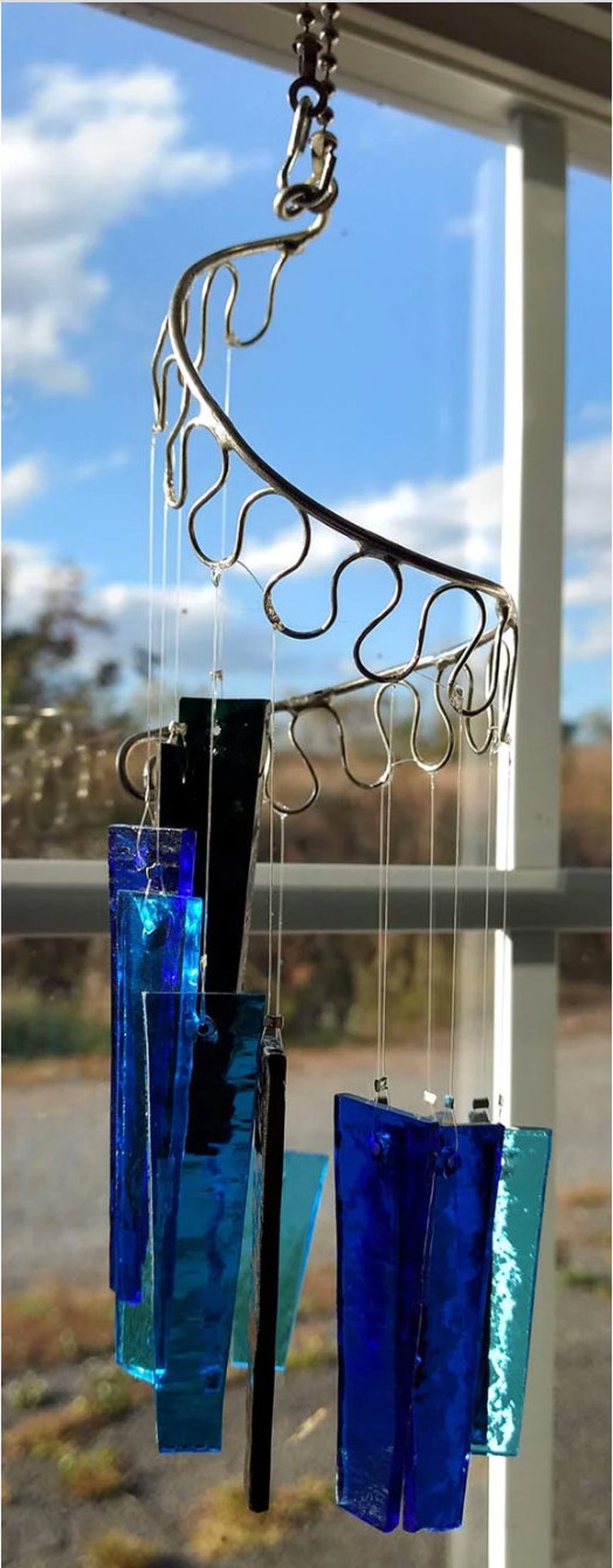 Water Glass Spiral Wind Chimes Jules Tones - Etsy