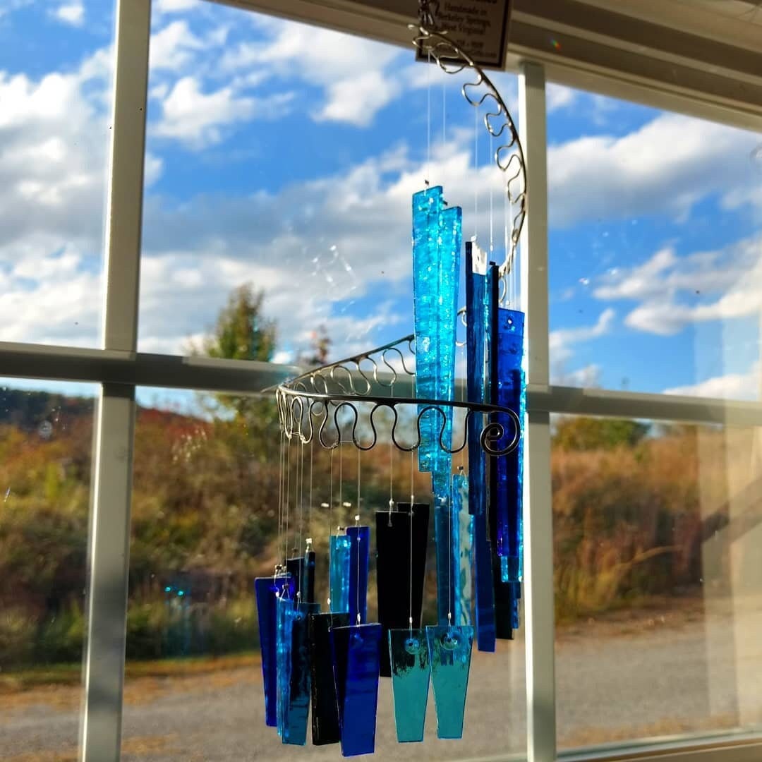 Water Glass Spiral Wind Chimes - Jules Tones - Etsy