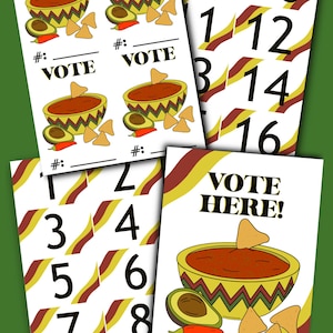Salsa Contest Digital Pack | Cinco De Mayo Digital Download - Etsy