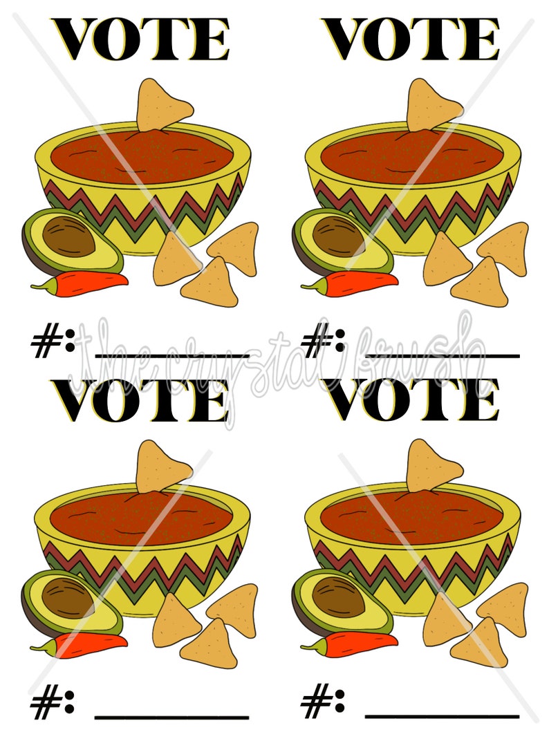 Salsa Contest Digital Pack Cinco De Mayo Digital Download - Etsy