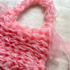 Crochet Ribbon Purse Pattern, Beginner Crochet Pattern, Crochet Bag ...