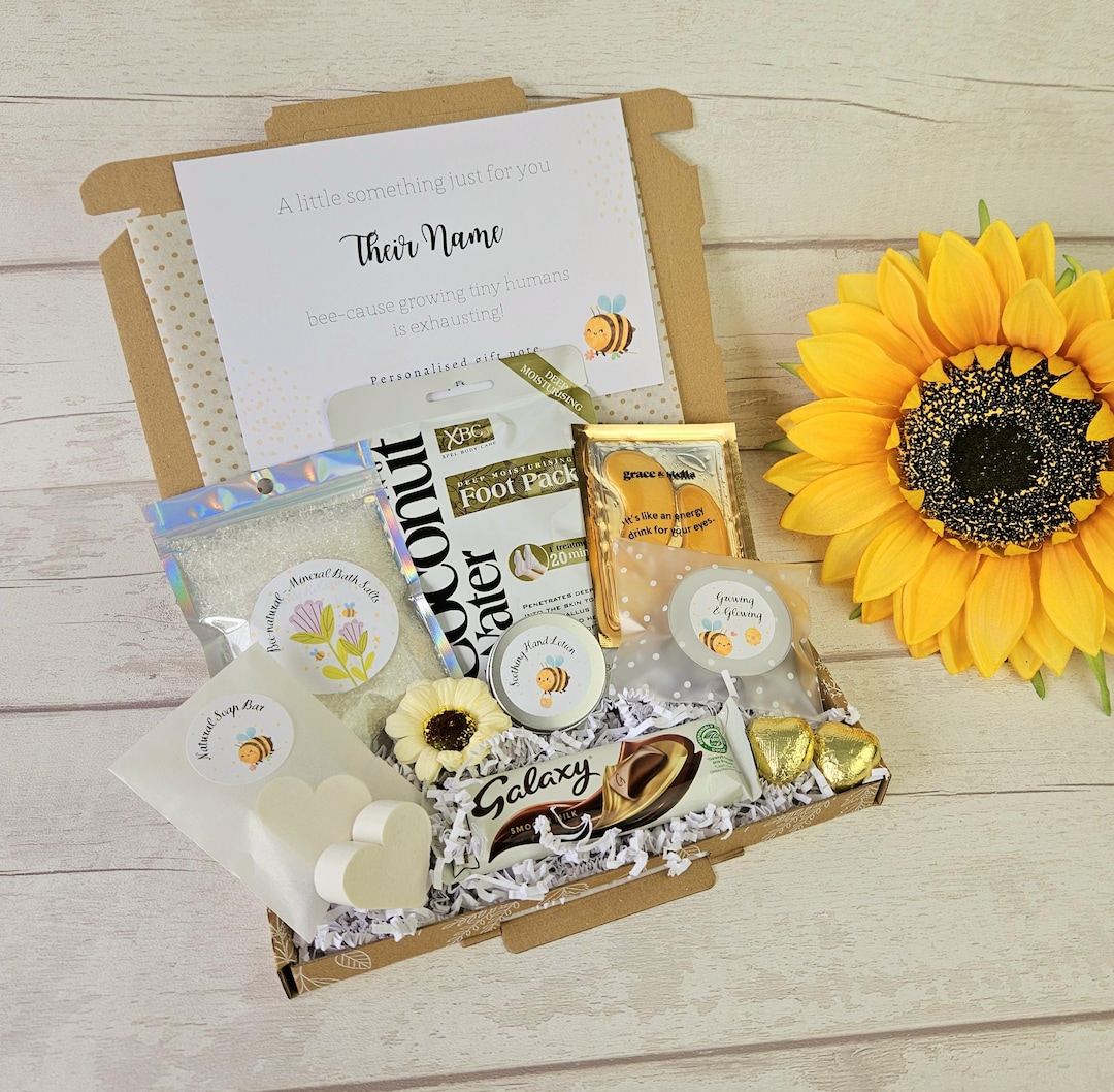 New Mum Gift Box, Personalised Hamper, Postpartum, Self Care Package ...