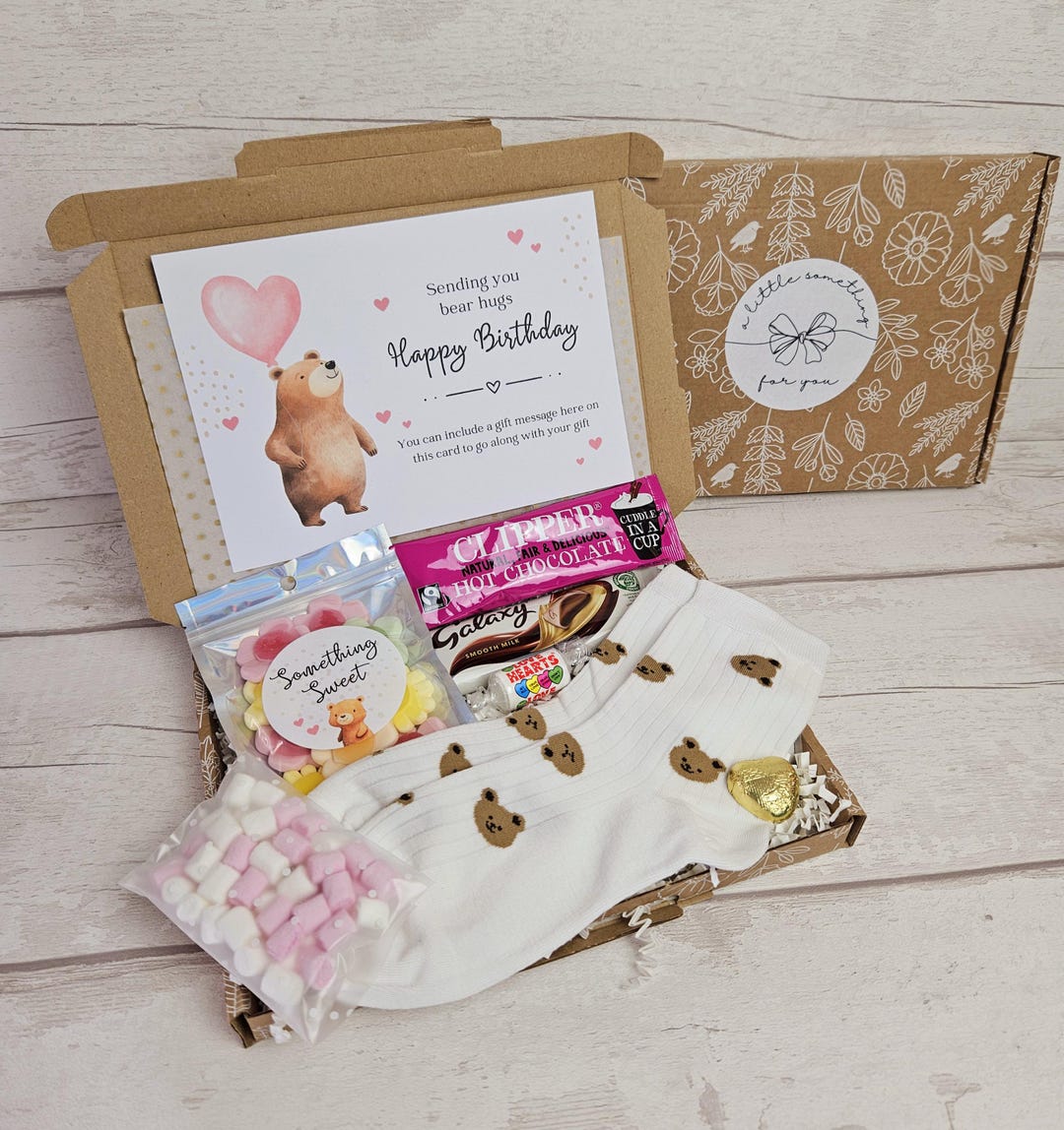 Hug in a Box, Treat Box, Letterbox Gift for Her, Thinking of You ...