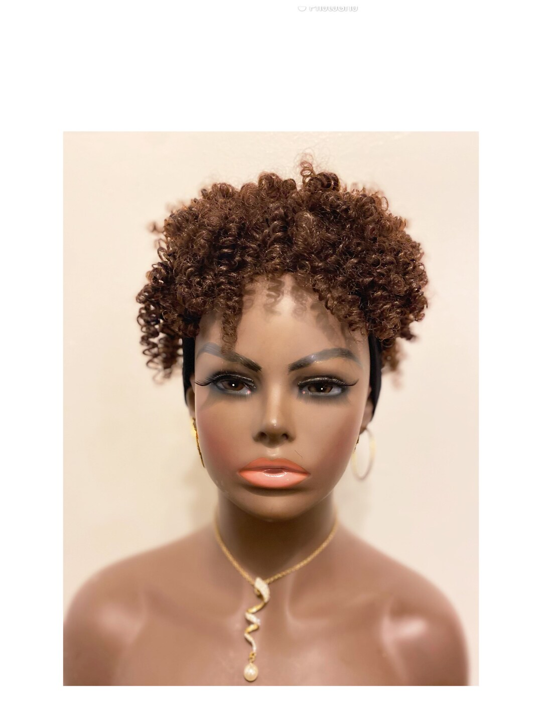 Afro Kinky Puff Bands Wig Afro Curly Hair Wrap Wig Twisted Stretchy ...