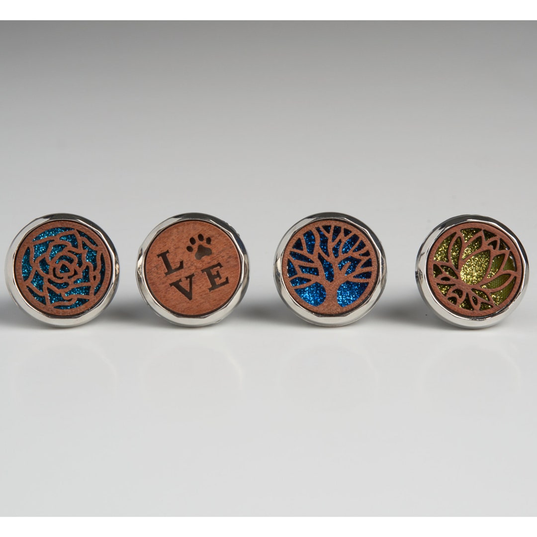 Essential Oils Diffuser, Wood Stainless Steel Car Air Vent, Freshener ...