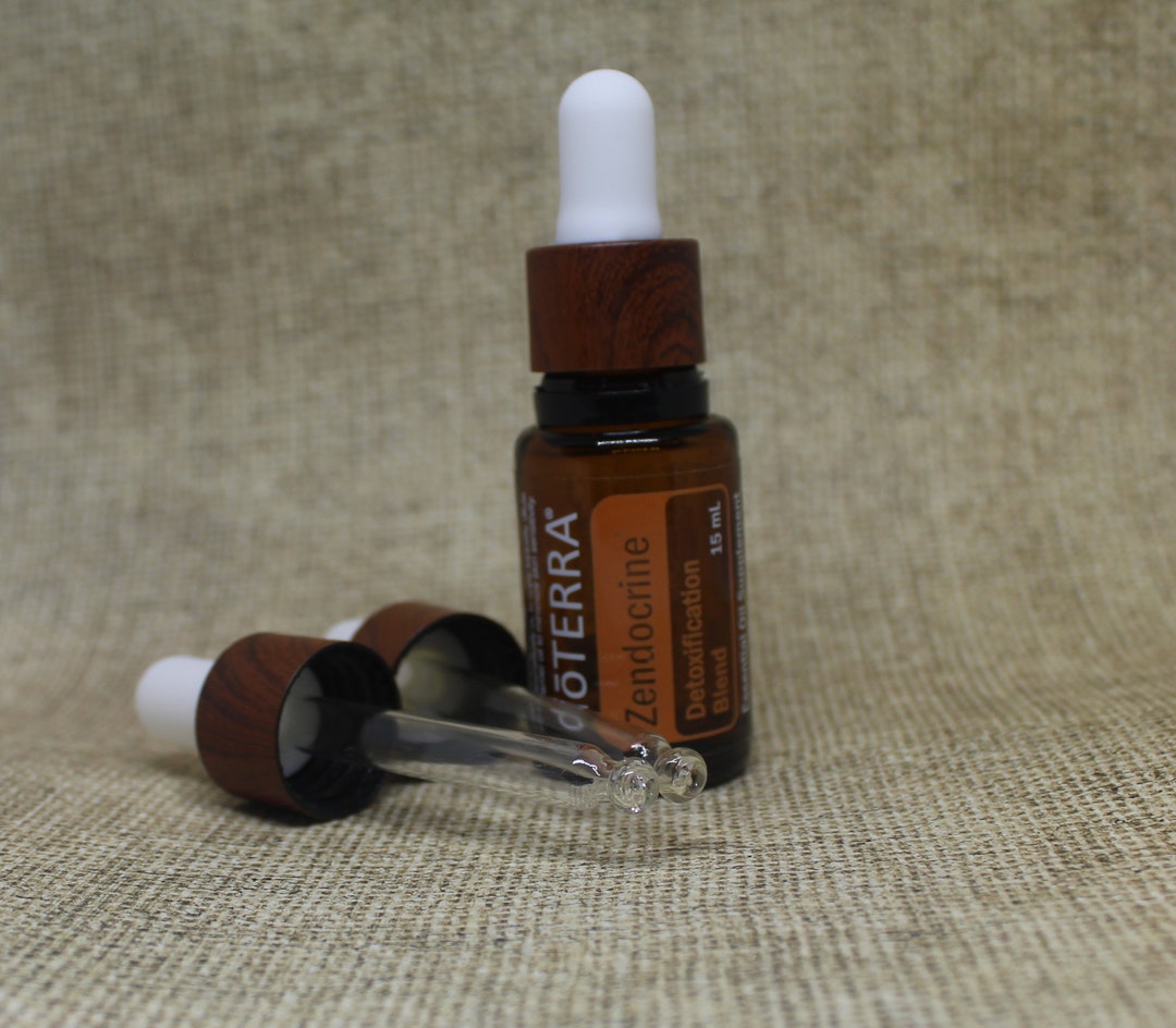 Natural Bamboo Essential Oil Dropper Cap - Fits 15ml Essential Oil ...