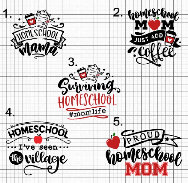 Homeschool Mom Decal Homeschooling Decals Homeschool Mama - Etsy