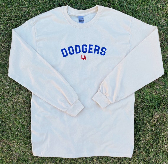 Dodgers Inspired Block Letter Long Sleeve Tee - Etsy