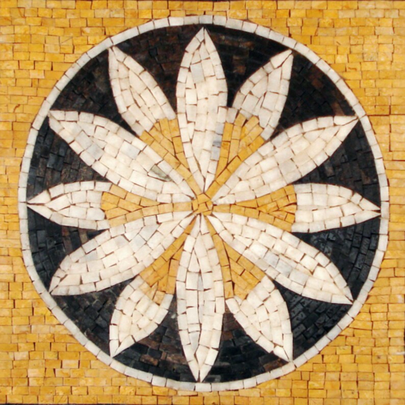 24 Handmade Pattern Square Shape Marble Mosaic Art Tile - Etsy