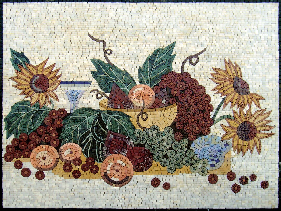 KITCHEN BACKSPLASH - Backsplash Marble Mosaic Tile Wall Art - Kitchen ...