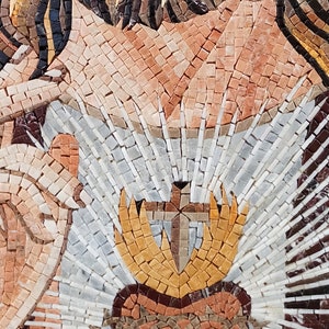 RELIGIOUS MOSAIC TILES | Jesus Mosaic Art Tiles for Christians | Christ ...