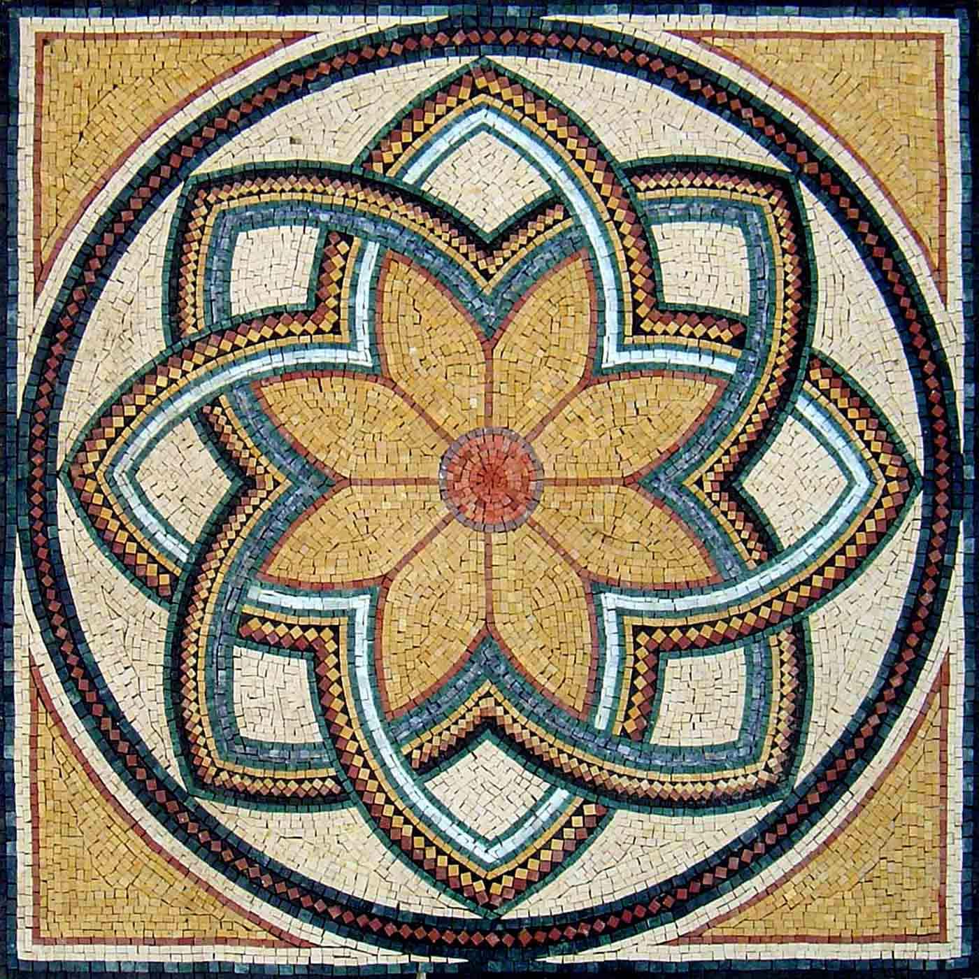 40 Handmade Marble Mosaic Square Floor Interior Home - Etsy