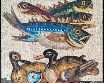 Roman Mosaic Fish - Etsy