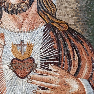 RELIGIOUS MOSAIC TILES | Jesus Mosaic Art Tiles for Christians | Christ ...