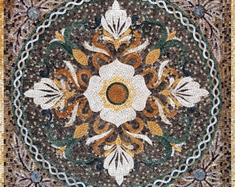 24 Handmade Pattern Square Shape Marble Mosaic Art Tile Stone Décor - Etsy