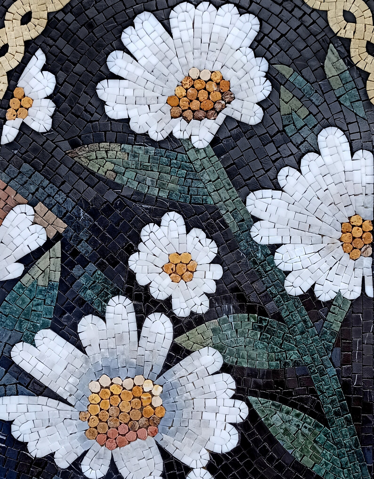 40 Handmade Marble Mosaic Flower Rose Wall Art Home - Etsy