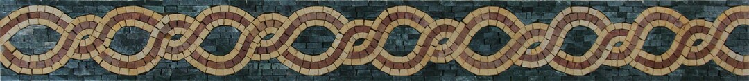 4” STRING MOSAIC BORDER | String Artwork Mosaic Borders for Living Room ...